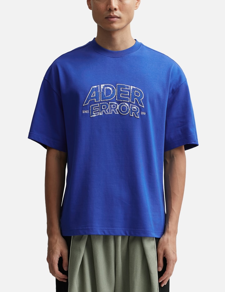 Ader Error - LOGO APPLIQUE T-SHIRT | HBX - Globally Curated Fashion and ...
