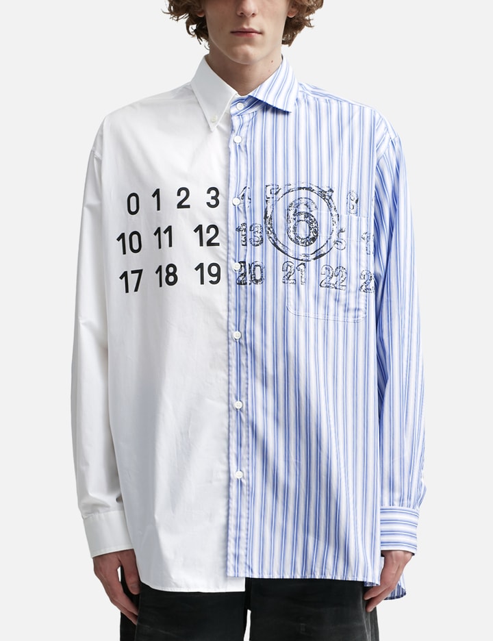 MM6 Maison Margiela - Spliced Number Shirt | HBX - Globally Curated Fashion and Lifestyle by ...
