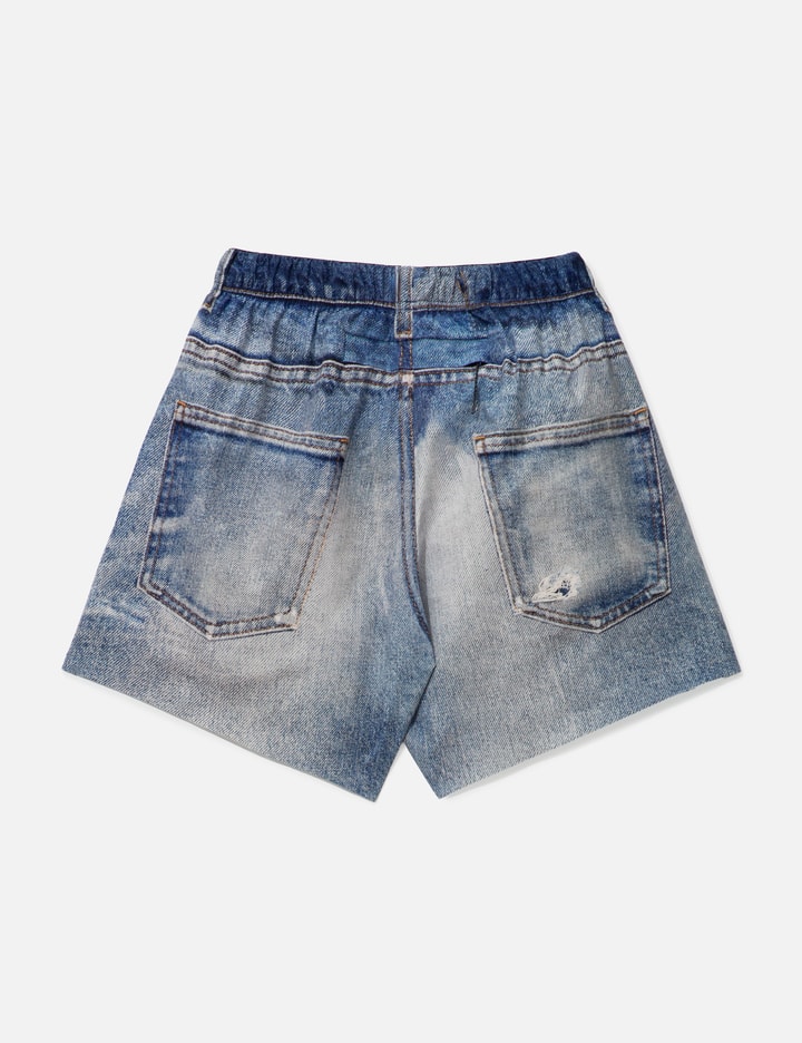 SATISFY PeaceShell™ 5" Unlined Shorts - 輕盈快乾、數碼牛仔仿舊五吋短褲，帶防汗拉鍊後袋 | HBX