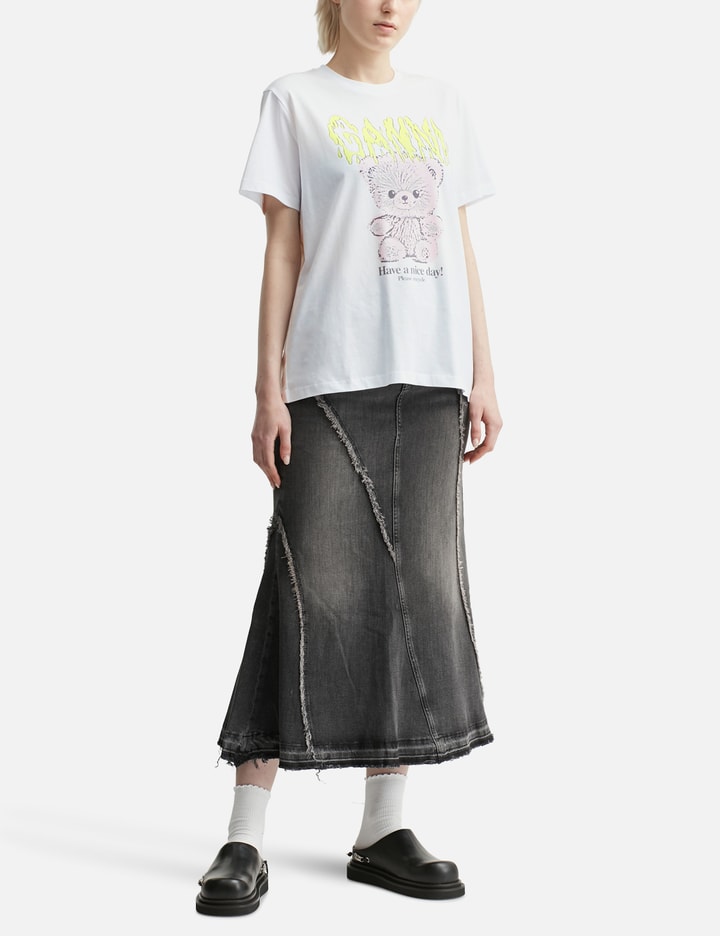 Ganni - Basic Jersey TEDDY Relaxed T-Shirt | HBX