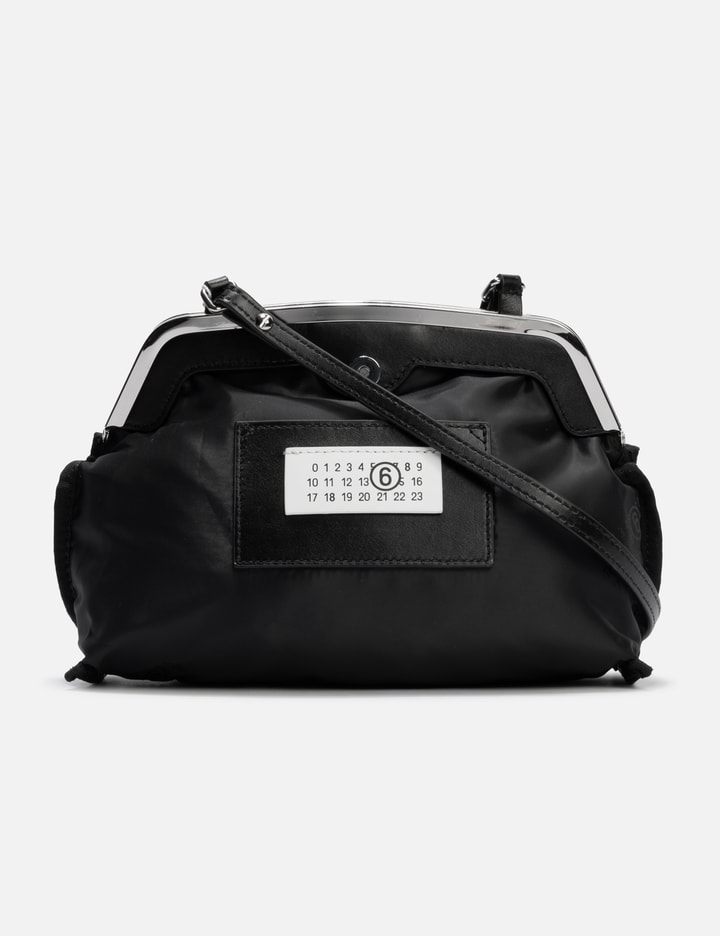 MM6 Maison Margiela Reverse Pochette Mini - Black mini frame bag with ...