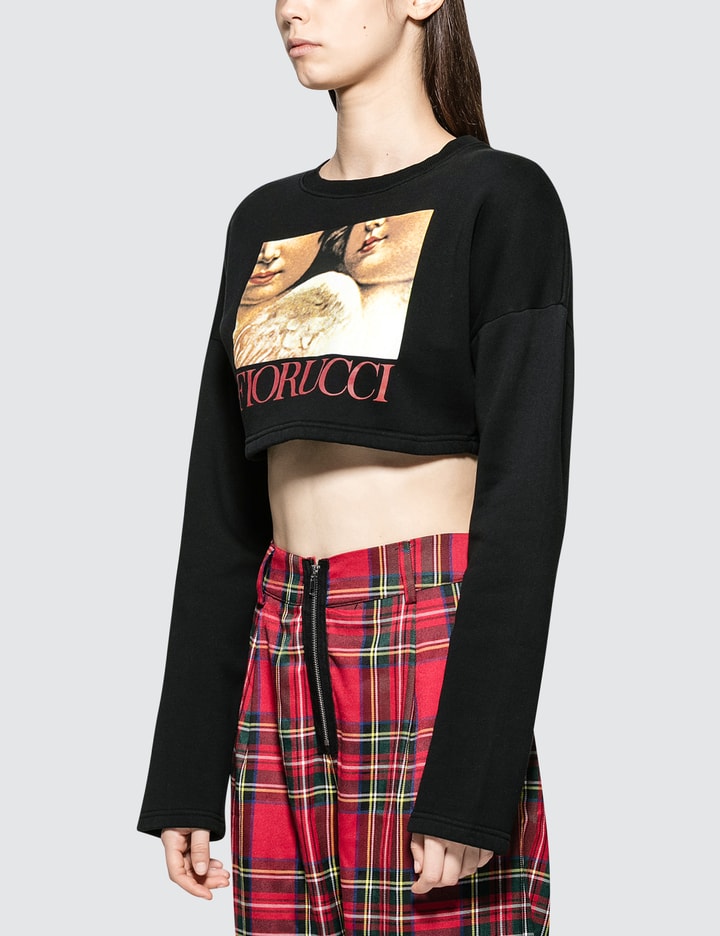 Fiorucci - Renaissance Angels Cropped Sweatshirt | HBX - Globally ...