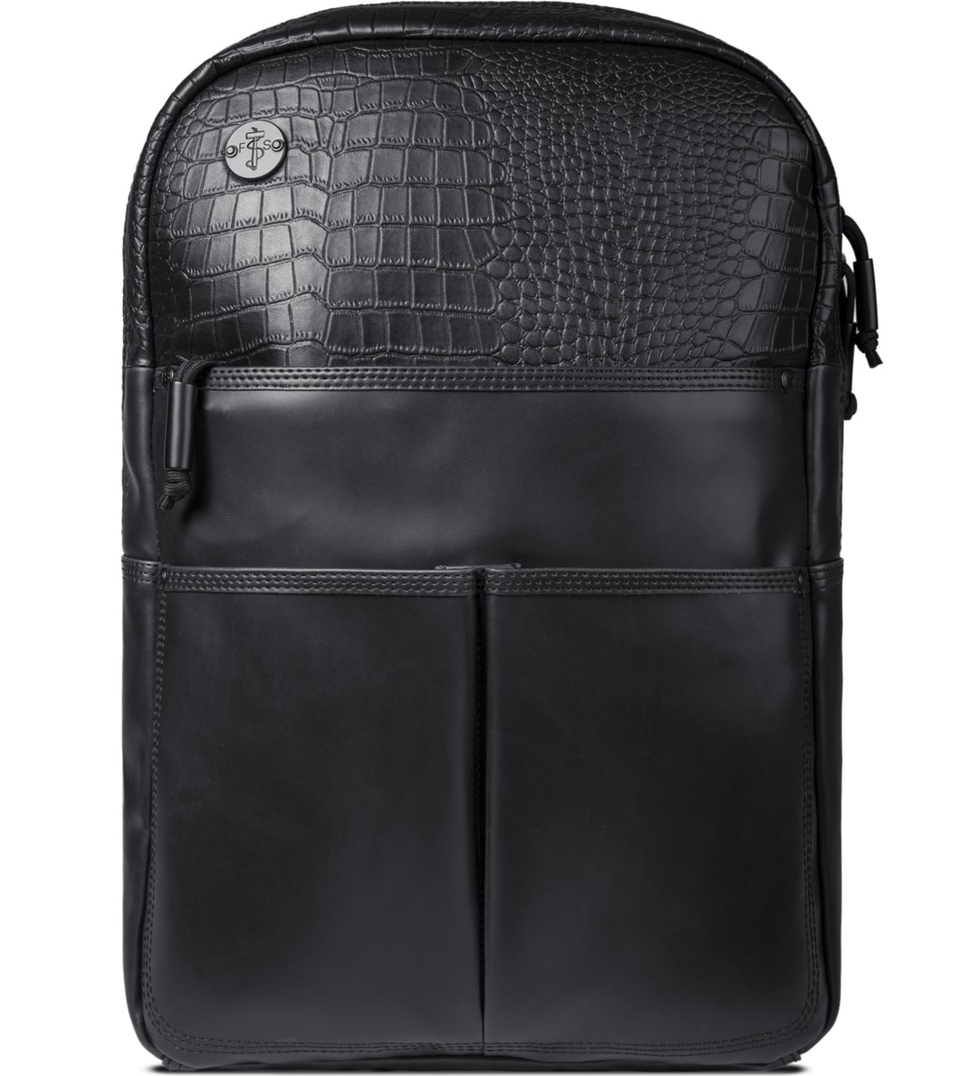 Focused Space - Black Croc The Veneer Backpack | HBX - Globally Curated ...