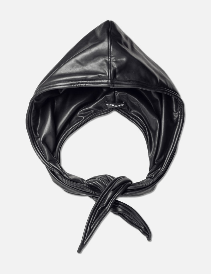 Y/PROJECT - Faux Leather Hood | HBX