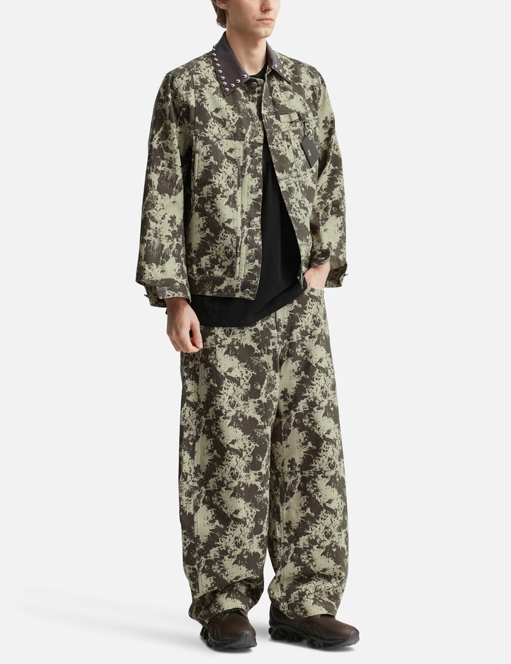 Dhruv Kapoor Distressed Effect Mix Media Jacket - ダメージ加工デニム×レザーのミックス ...