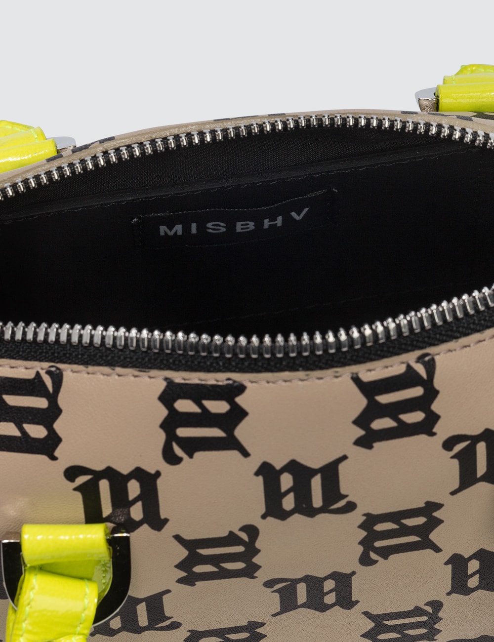 Misbhv - Mini Beige Monogram Leather Bag | HBX