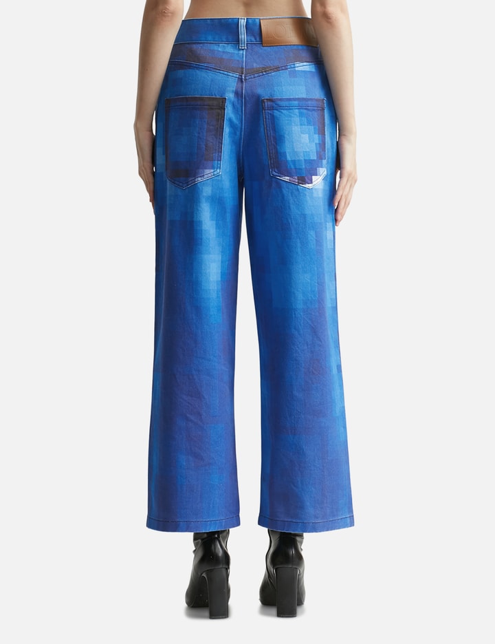 Loewe - Pixelated Baggy Denim Jeans | HBX - Globally Curated Fashion ...