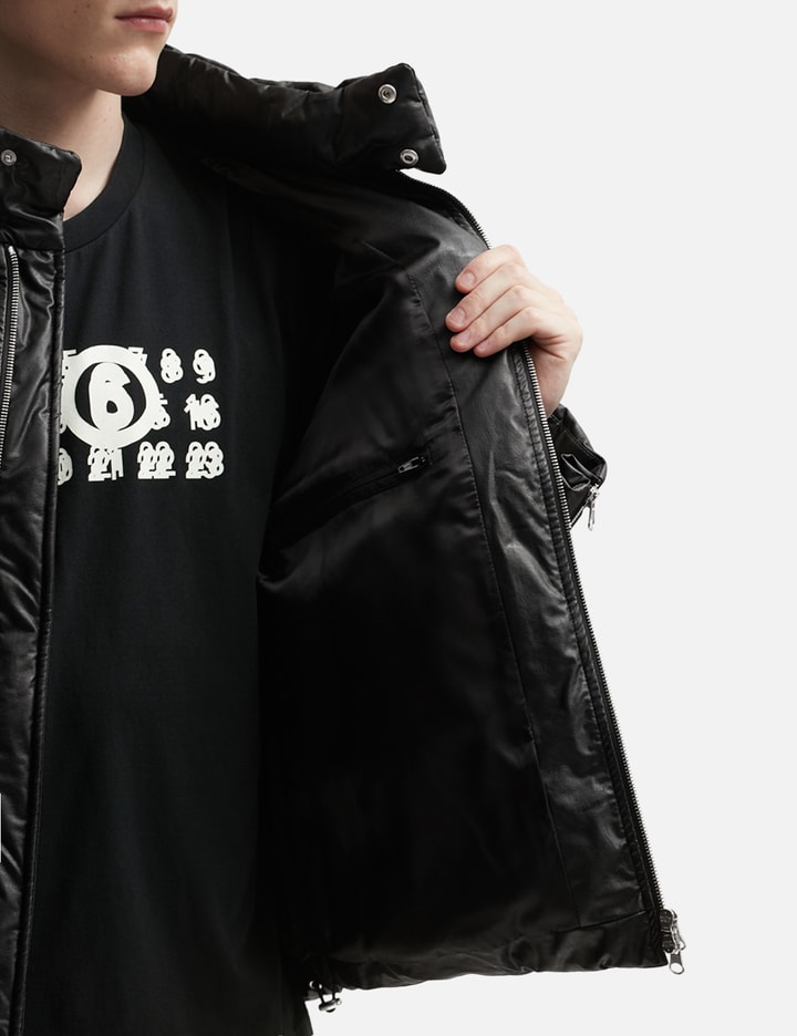 MM6 Maison Margiela - Faux Leather Puffer Jacket | HBX - Globally ...