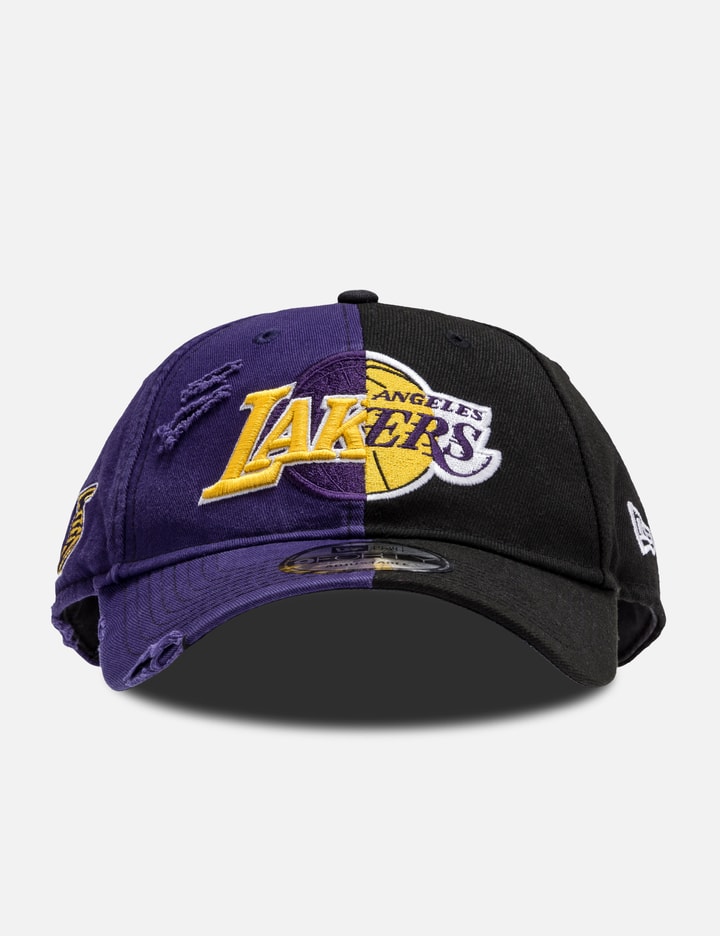 New Era - Half Damaged Los Angeles Lakers 9Forty Cap | HBX - HYPEBEAST ...
