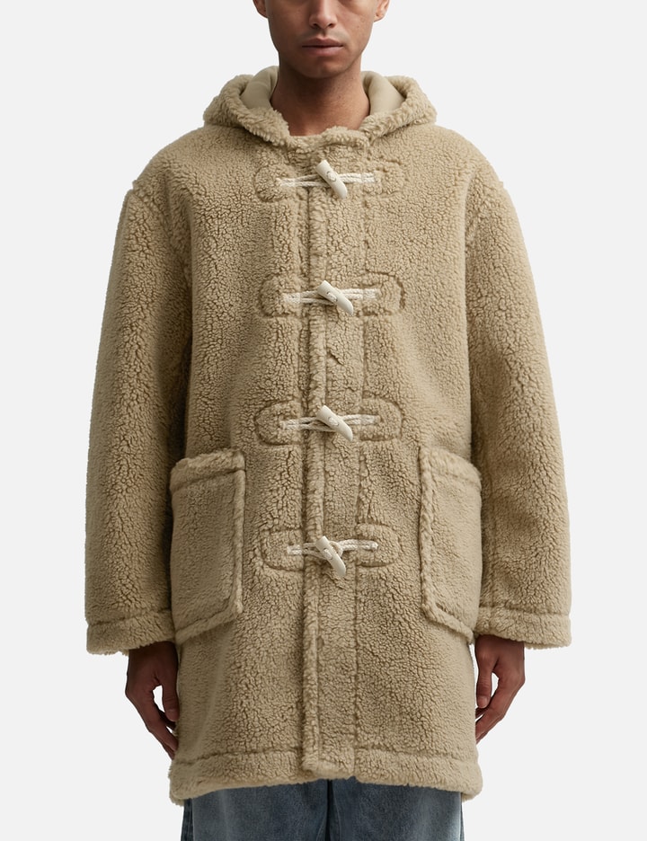 Human Made - WOOL BLENDED BOA FLEECE DUFFLE COAT | HBX