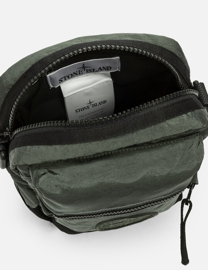 Stone Island Econyl ® Regenerated Nylon Pouch Bag In Green | ModeSens