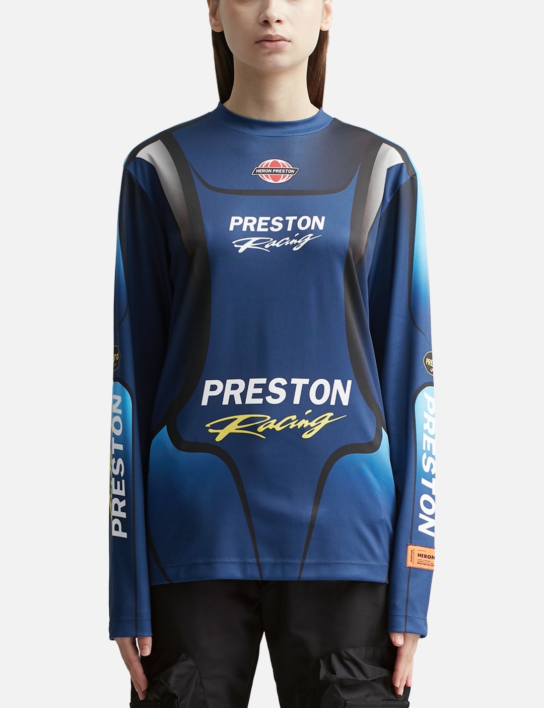 Heron Preston - Preston Racing Dry Fit Long Sleeve T-shirt | HBX ...