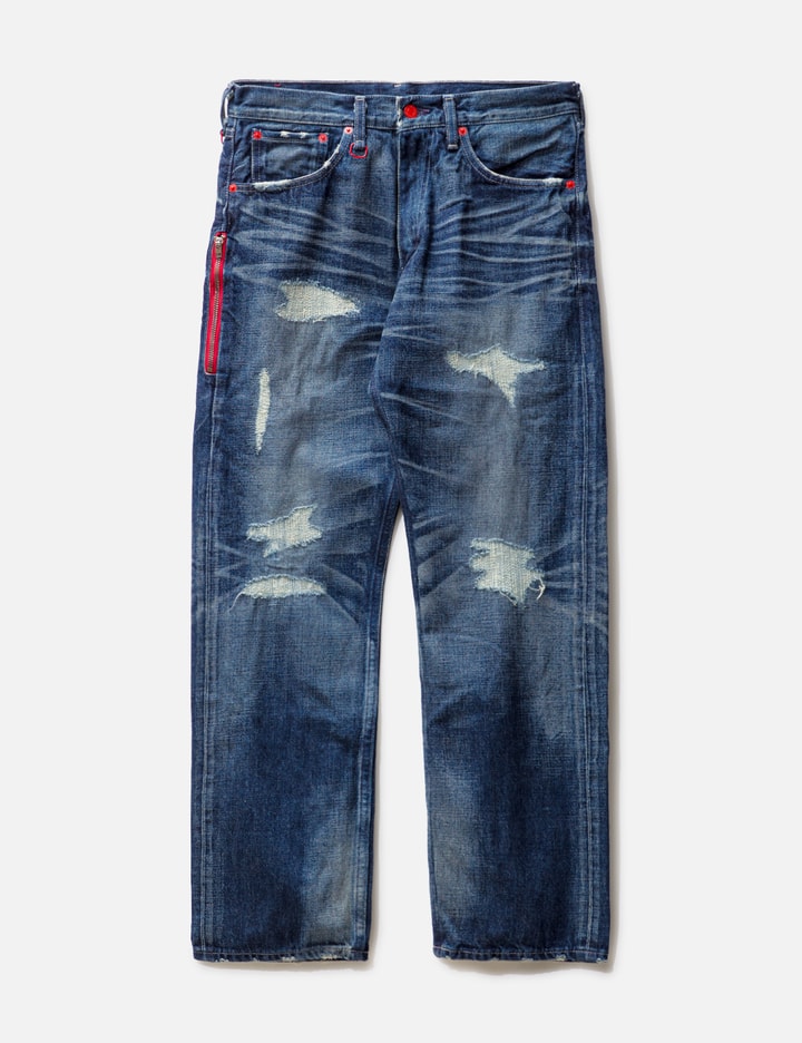 Levi's - Levi's Fenom x Fragment Design Red Crush Denim Pants | HBX ...