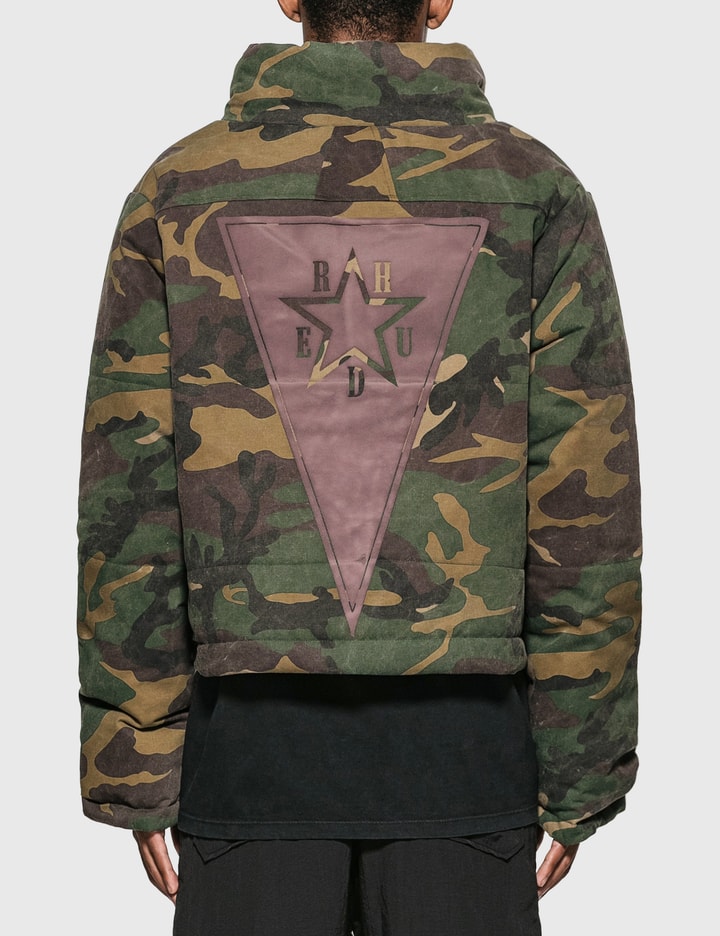 Rhude - Camo Puffer Jacket | HBX - Globally Curated Fashion and ...