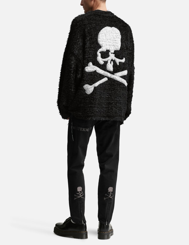 Mastermind World - Oversized Shaggy Crewneck Sweater | HBX - Globally ...