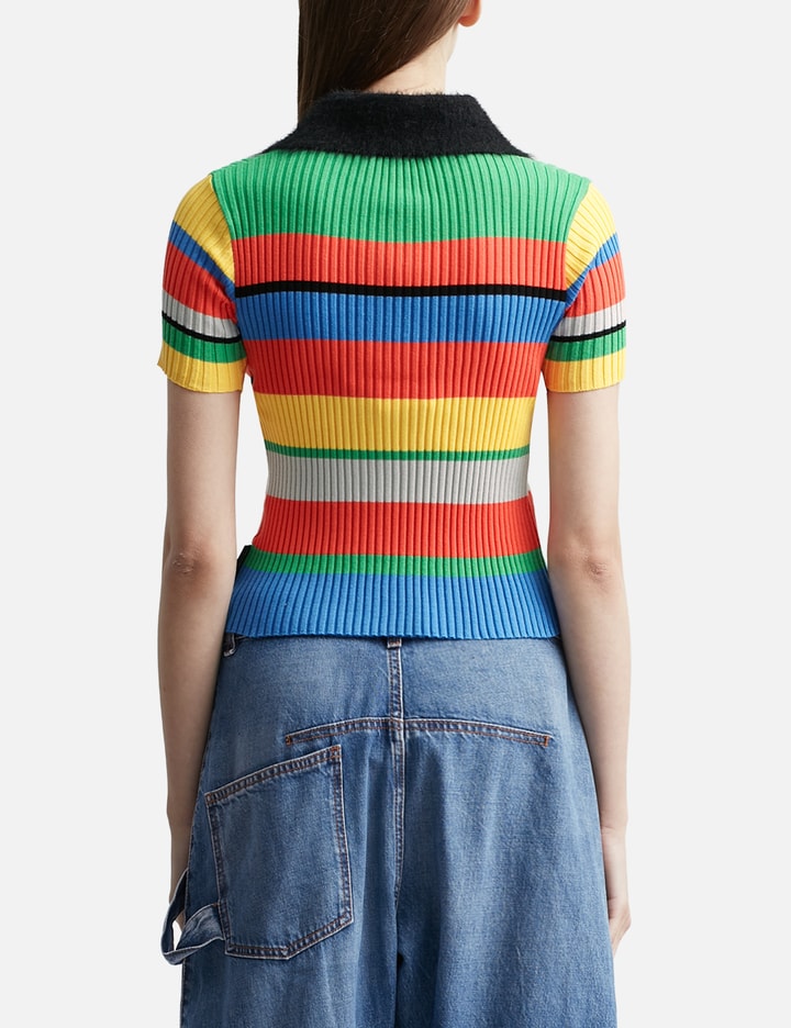 Andersson Bell - Nelly Stripe Polo Top | HBX - Globally Curated Fashion ...