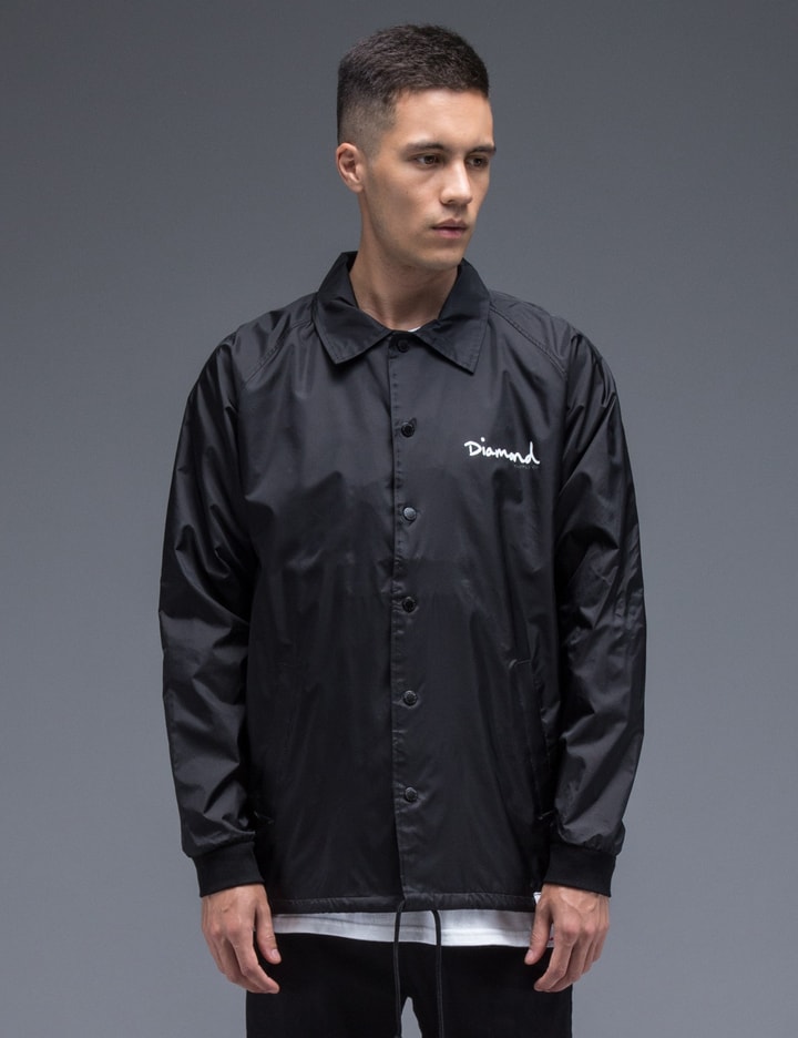 Diamond Supply Co. - OG Script Coach Jacket | HBX - 하입비스트가 엄선한 글로벌 패션 ...