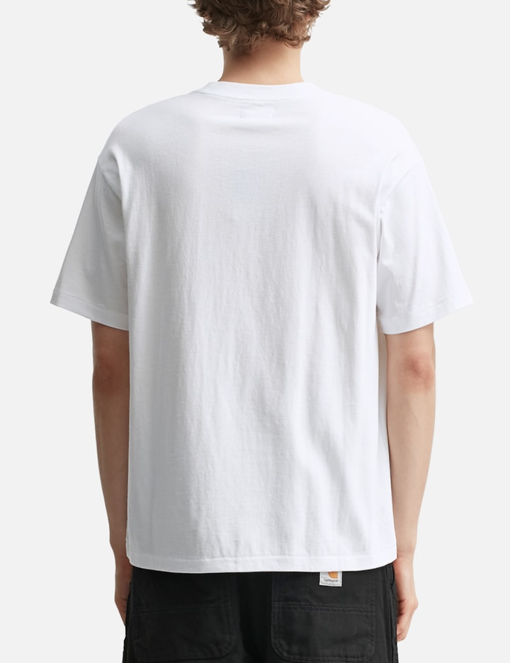 Market Market x Smiley Peek-a-boo Pocket T-Shirt - 簡約白色短袖，胸前趣味笑臉口袋，純棉 ...