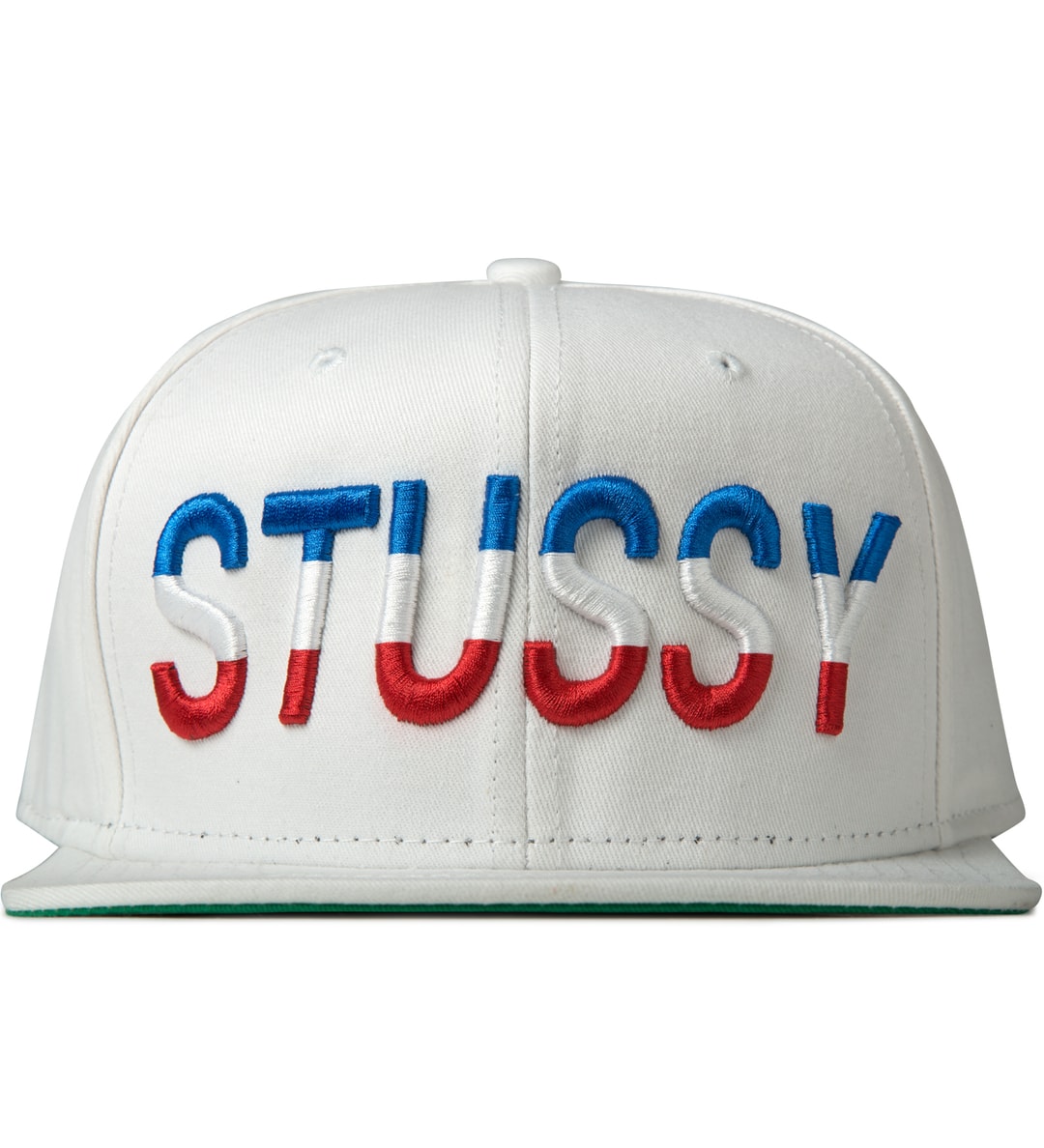 Stüssy - White Striped Font Snapback Cap | HBX - Globally Curated ...
