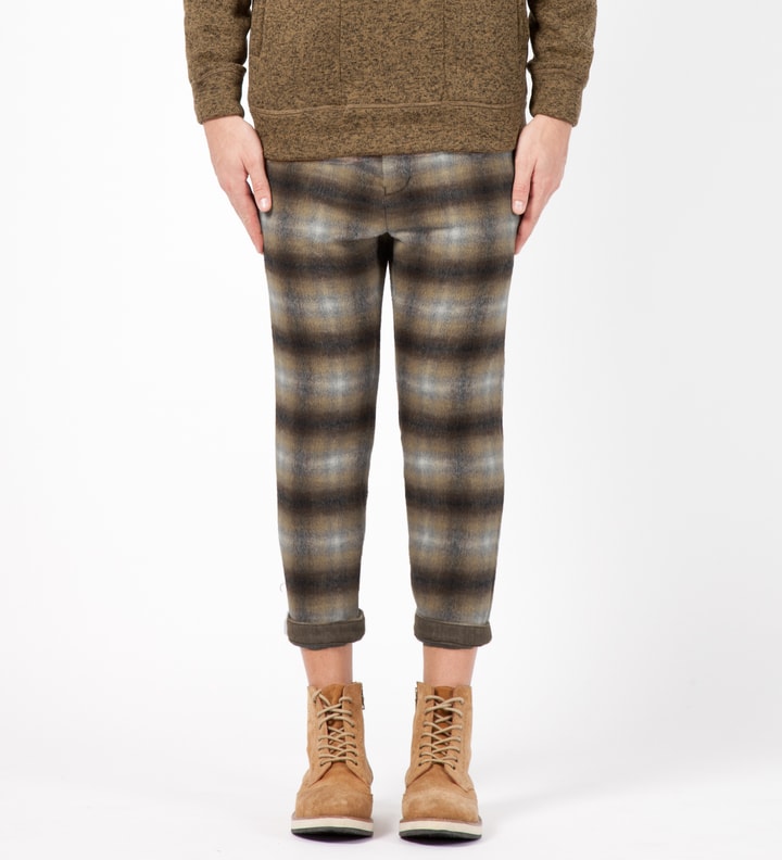 EOTOTO - Brown Check Pants | HBX - Globally Curated Fashion and ...