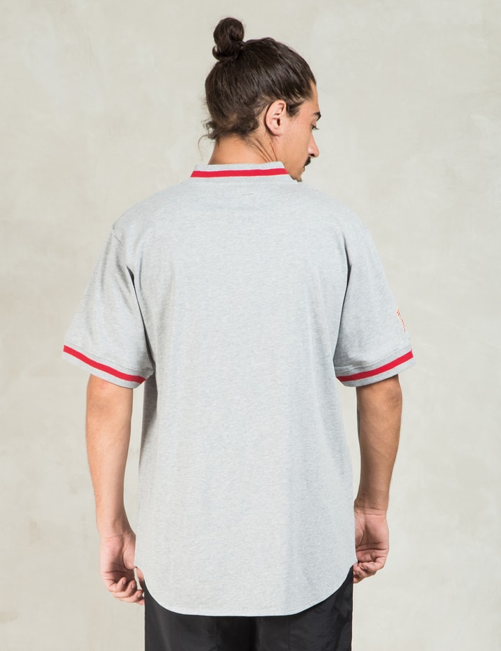 Stüssy - Grey Heather Script Baseball Jersey | HBX - Globally Curated ...
