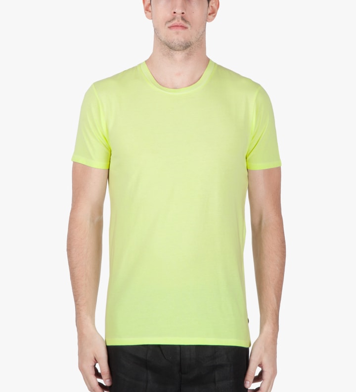 Surface to Air - Fluorescent Yellow Washed Out T-Shirt | HBX