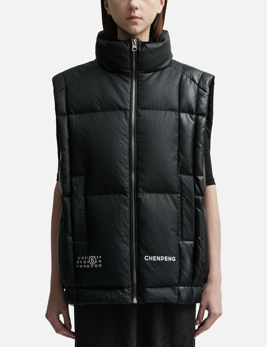 MM6 Maison Margiela - MM6 X Chen Peng Cropped Puffer Gilet | HBX