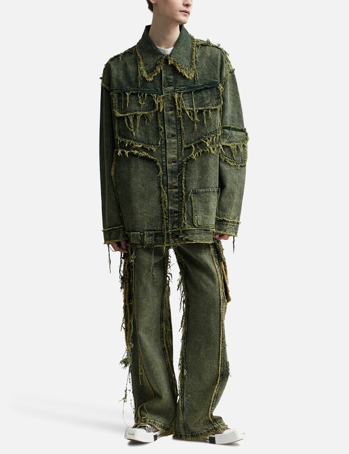 Dhruv Kapoor - Maxi Destroyed Denim Jacket | HBX