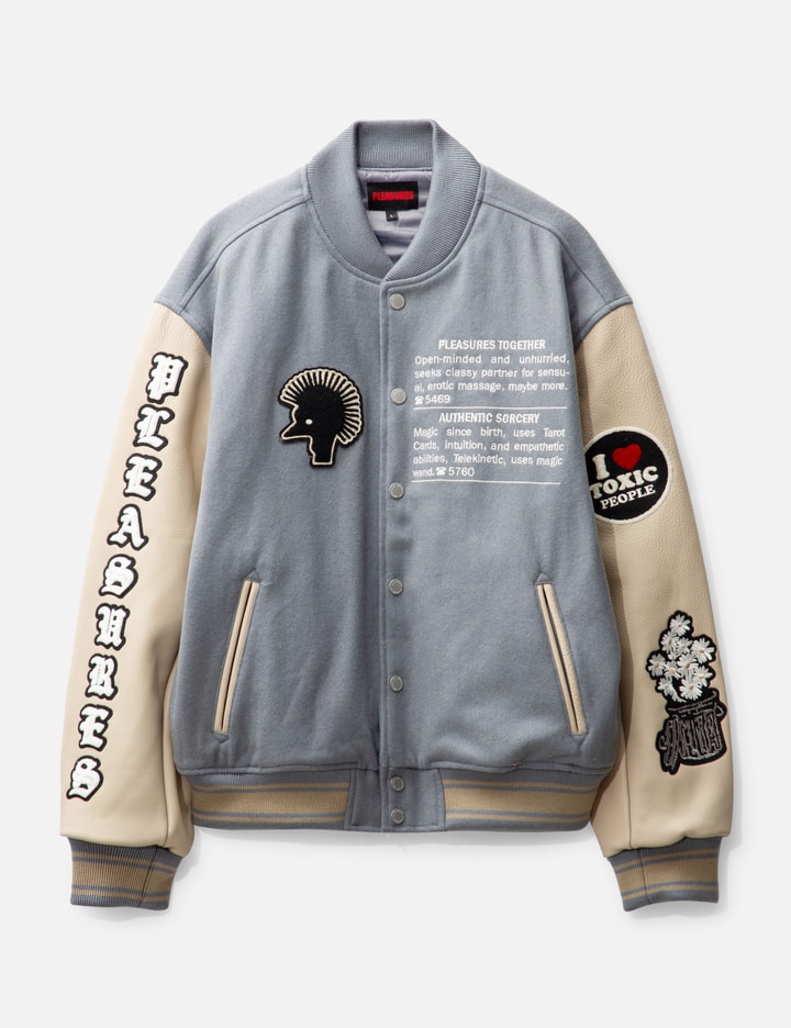 Pleasures - Calendar Varsity Jacket | HBX