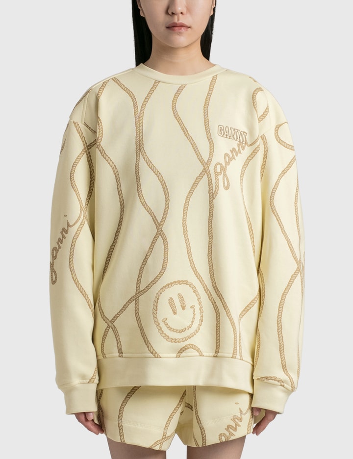 Ganni - Rope Print Sweatshirt | HBX - Globally Curated Fashion and ...