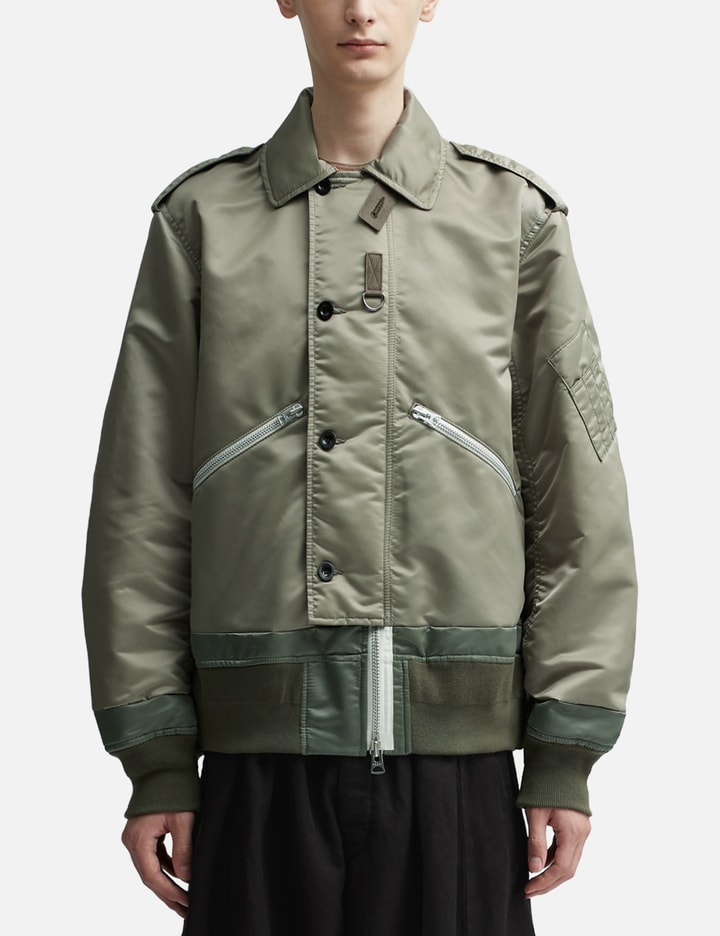 Sacai - Nylon Twill Mix Blouson | HBX - Globally Curated Fashion and Lifestyle by Hypebeast