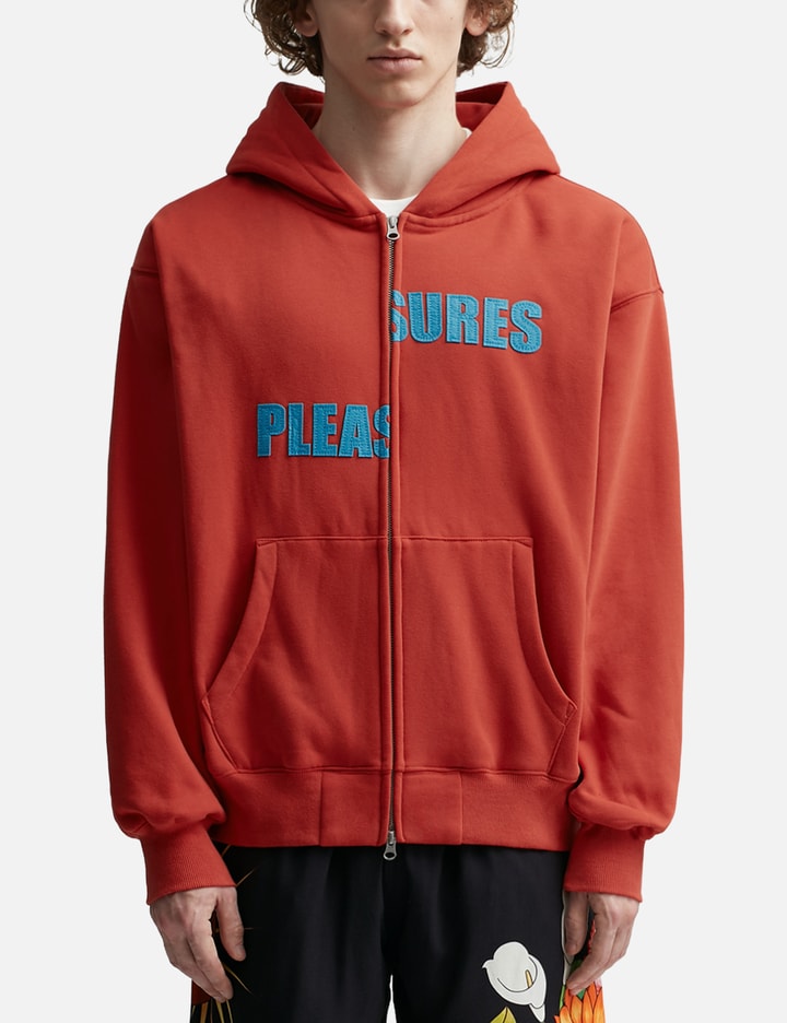 Pleasures - EVOLUTION ZIP-UP HOODIE | HBX - Globally Curated Fashion ...