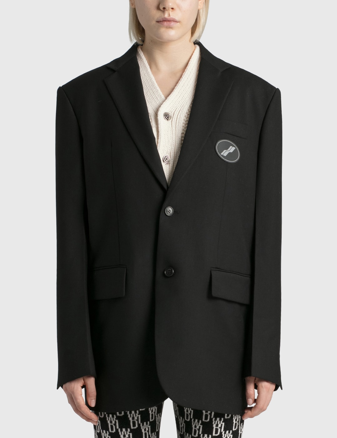 We11done - Oversized Logo Blazer | HBX - Globally Curated Fashion and ...