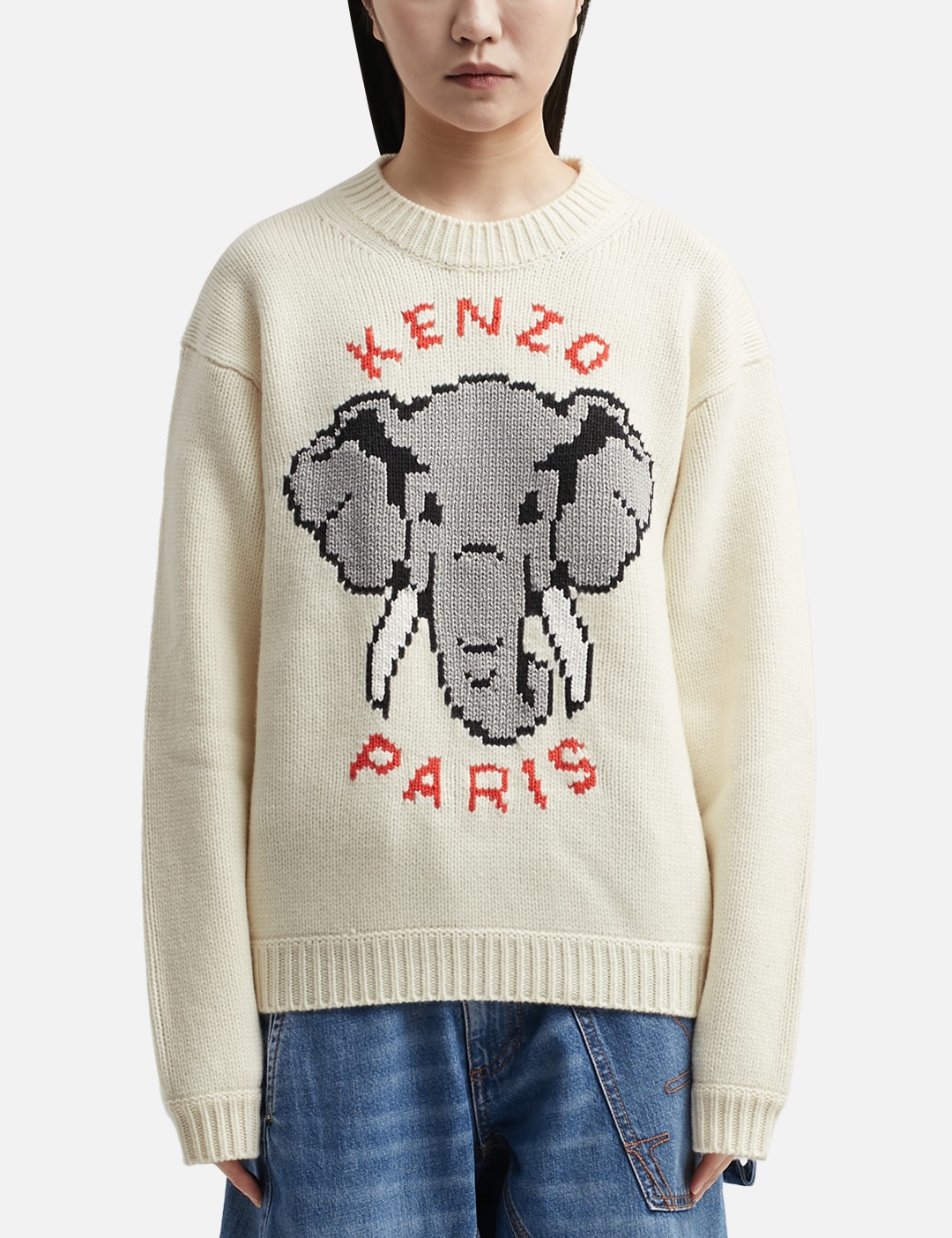 Kenzo - 'Kenzo Elephant' Wool Sweater | HBX