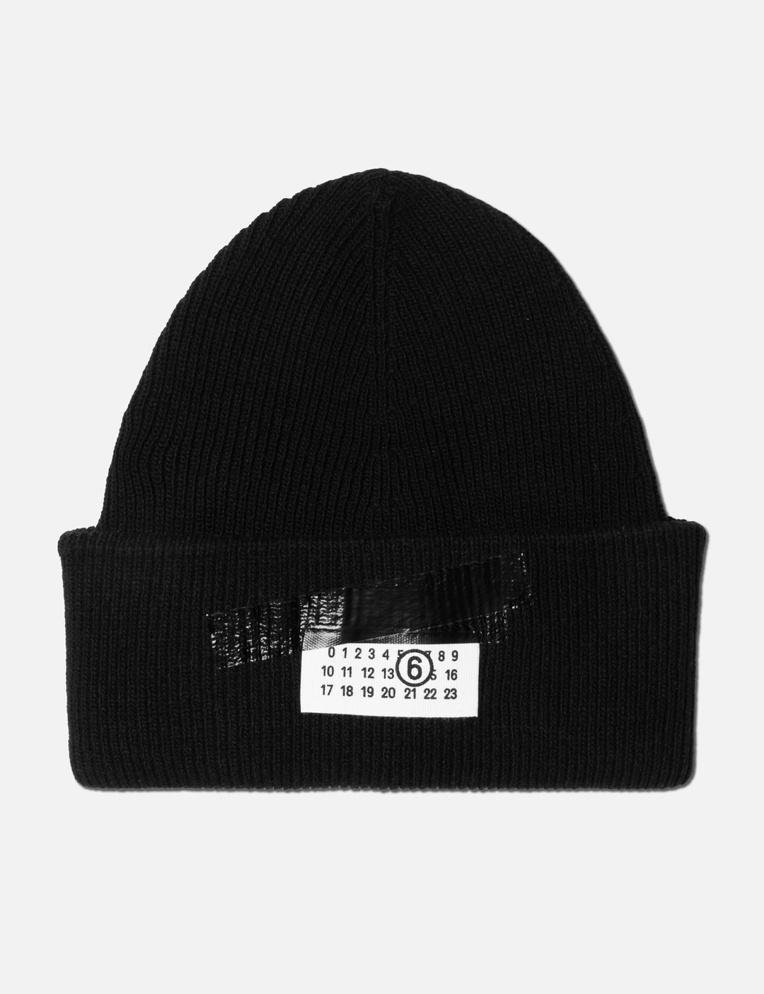MM6 Maison Margiela - Taped Label Wool Beanie | HBX