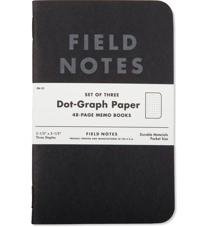 Field Notes - 3-Pack Pitch Black | HBX - Globally Curated Fashion and ...