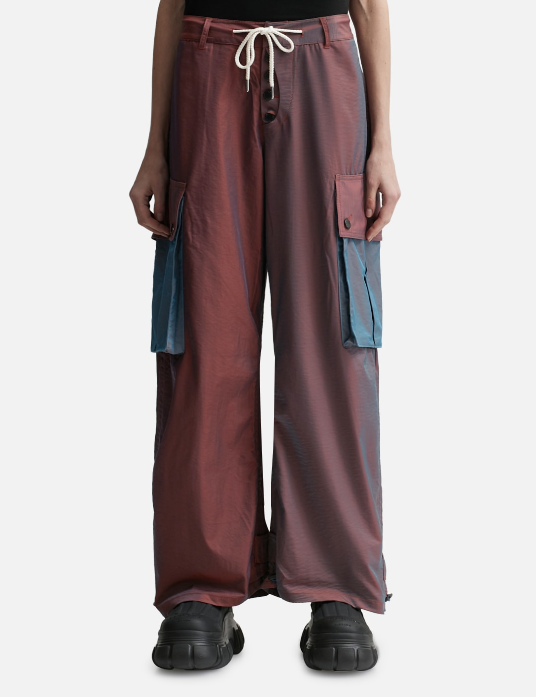 FRIED RICE - Iridescent Cargo Pants | HBX - Globally Curated Fashion ...