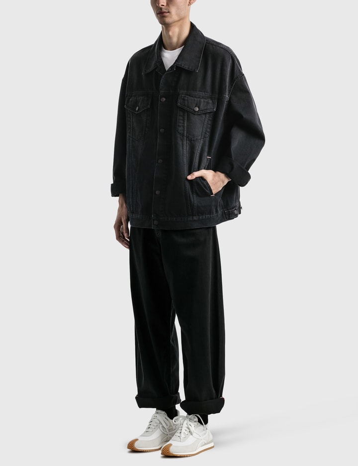 Acne Studios - Morris Washed Out Black Denim Jacket | HBX - Globally ...