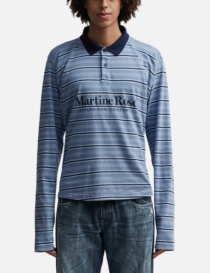 Martine Rose - Long Sleeve Pulled Neck Polo | HBX