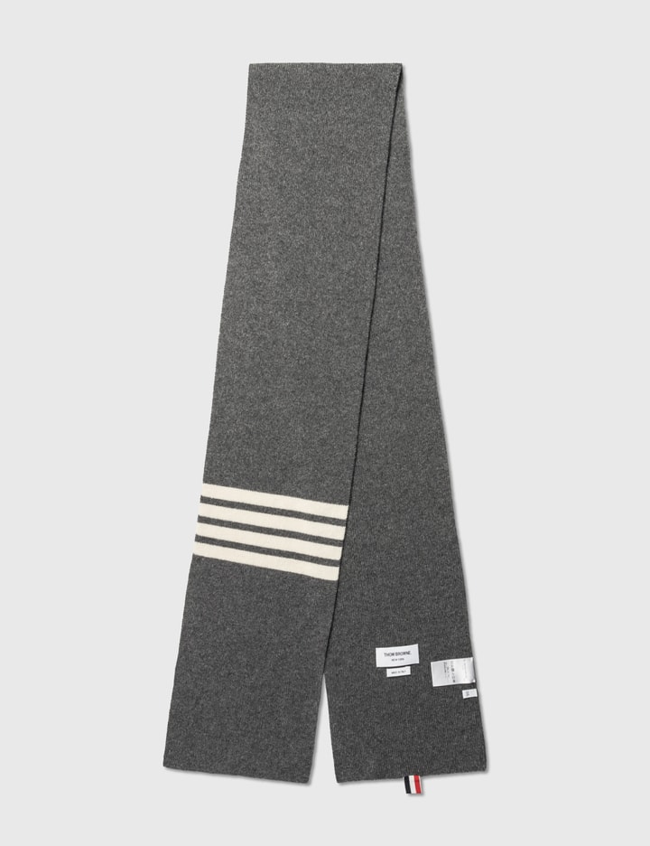 Thom Browne - 4-Bar Stripe Cashmere Rib Scarf | HBX - HYPEBEAST 為您搜羅全球 ...