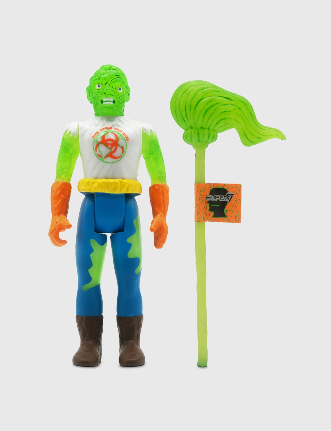 Super 7 - Toxic Avenger x Brain Dead ReAction Figure - Toxie (Glow ...
