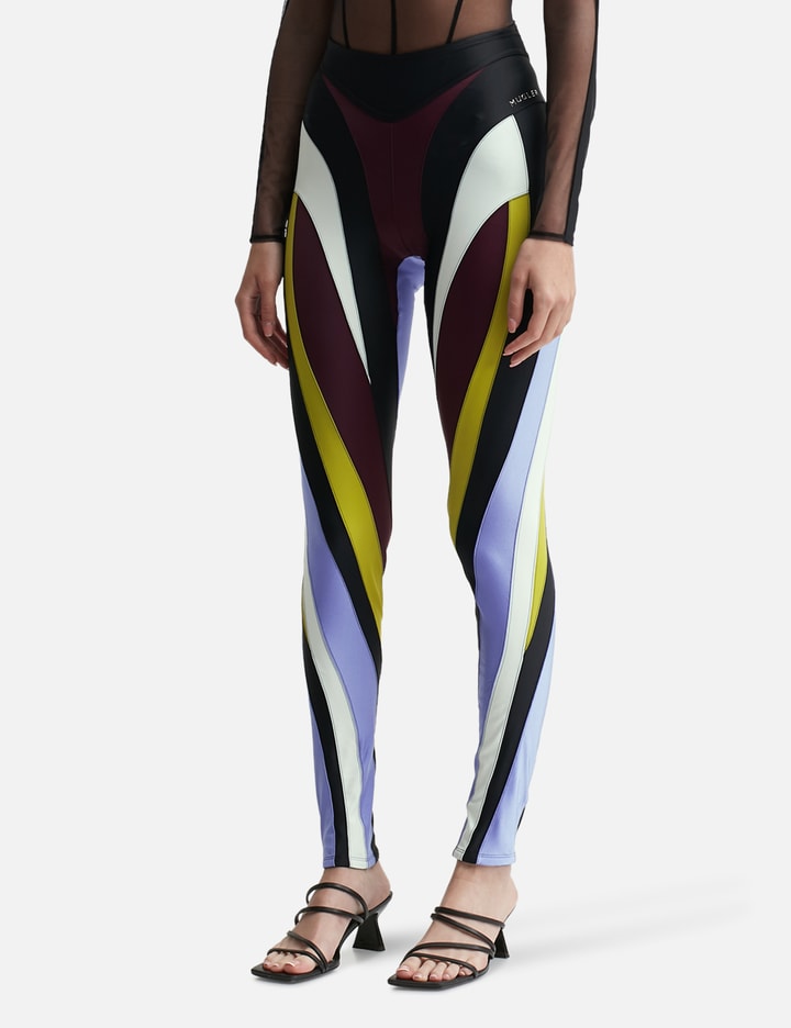 Mugler - Bicolor Spiral Leggings | HBX