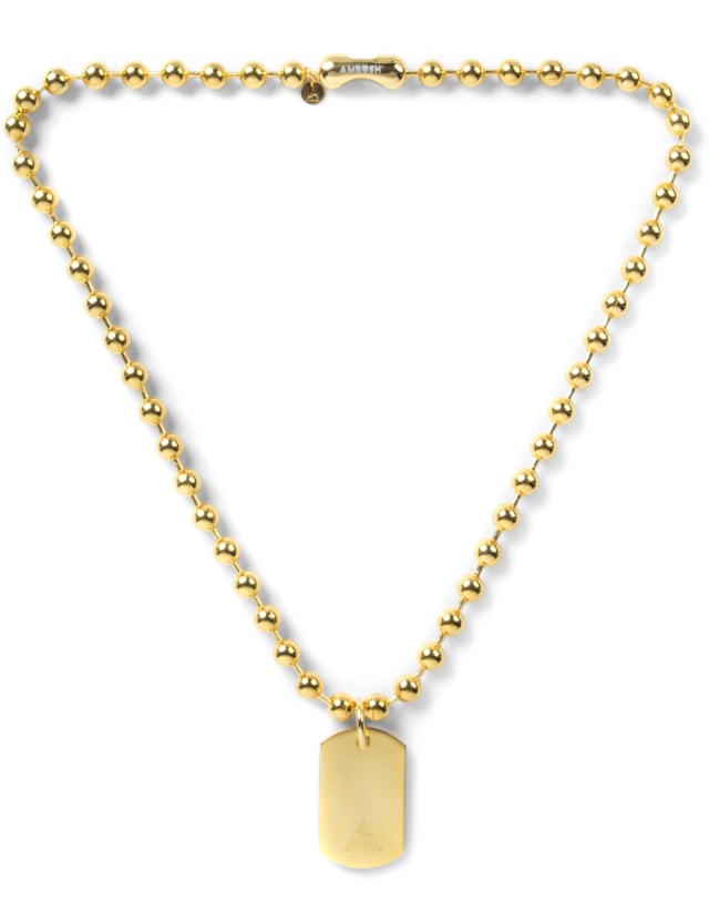 AMBUSH® - Gold AMB Ball Chain Necklace | HBX - Globally Curated Fashion ...