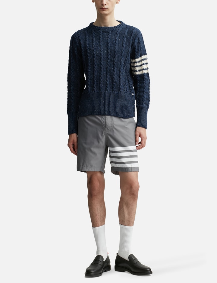 Thom Browne - Twist Cable Classic Crewneck Pullover | HBX - Globally ...
