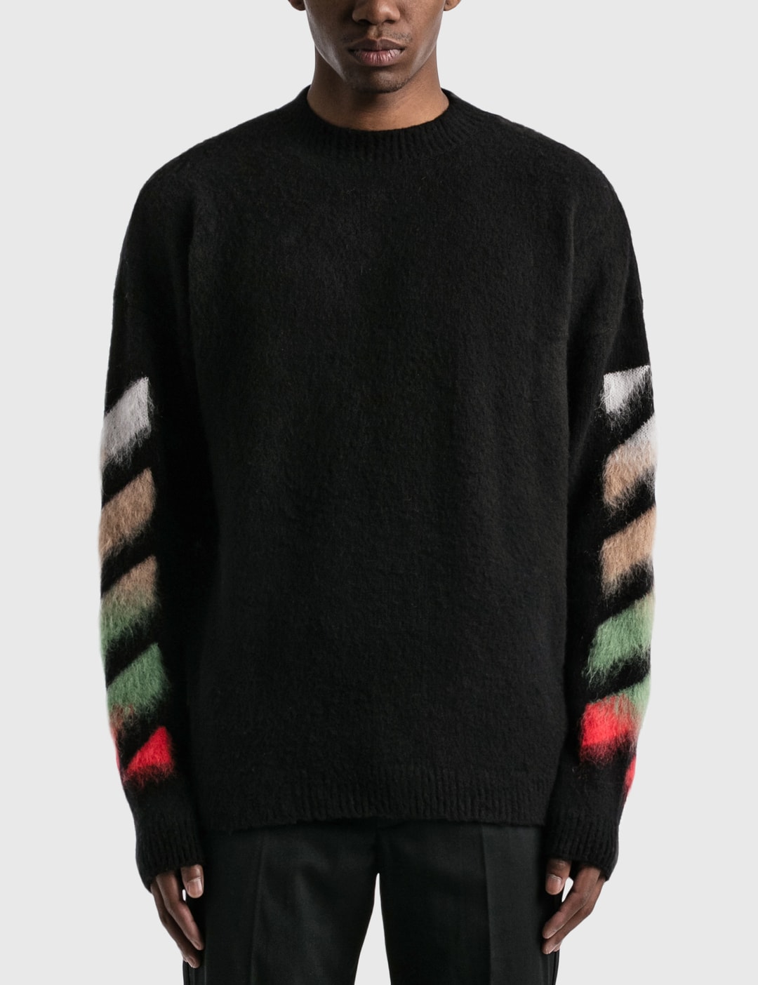 Off-White™ - Diagonal Brushed Arrows Knitted Jumper | HBX - Globally ...