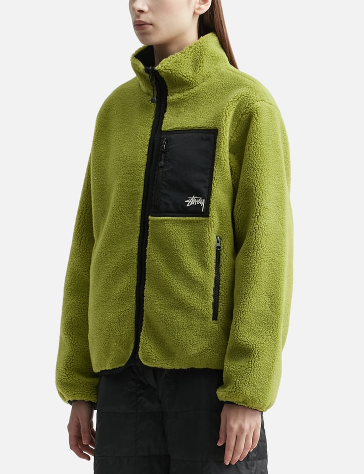 Stussy Sherpa Reversible Jacket In Green | ModeSens