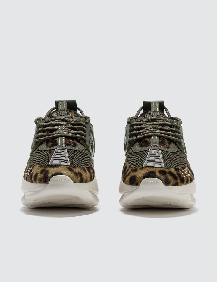 Versace - Leopard Chain Reaction Sneakers | HBX