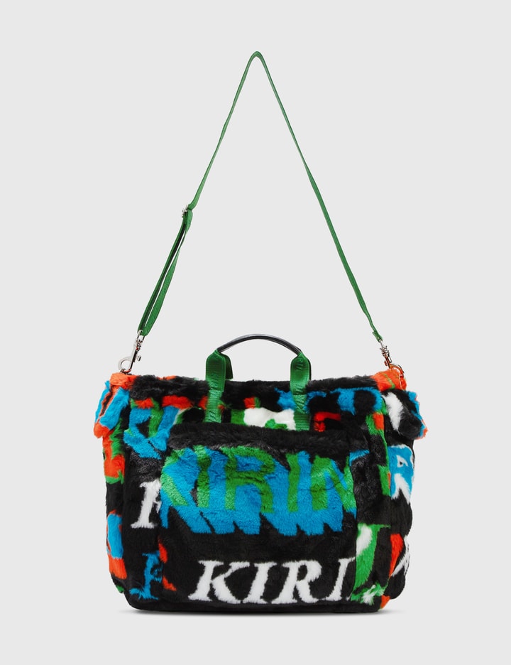 Kirin - Big Typo Fur Jacquard Airport Bag | HBX - Globally Curated ...