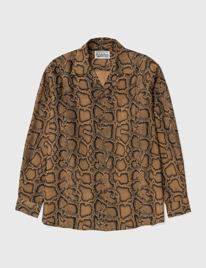 Wacko Maria - Python Open Collar Shirt | HBX - Globally Curated Fashion ...