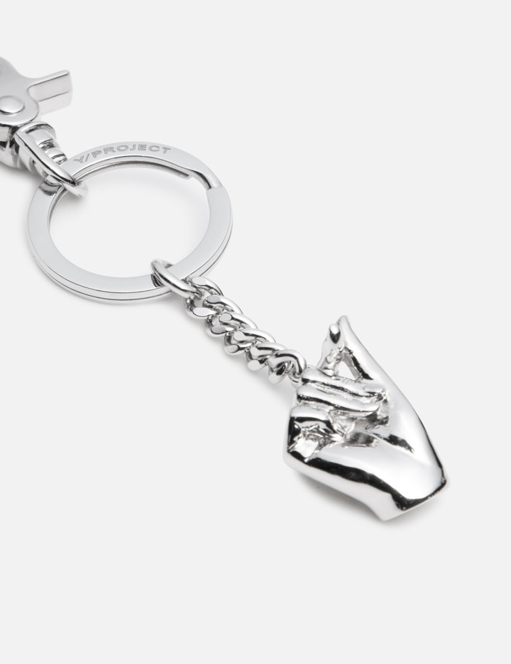 Y/PROJECT - Mini Finger Heart Keyring | HBX - Globally Curated Fashion ...